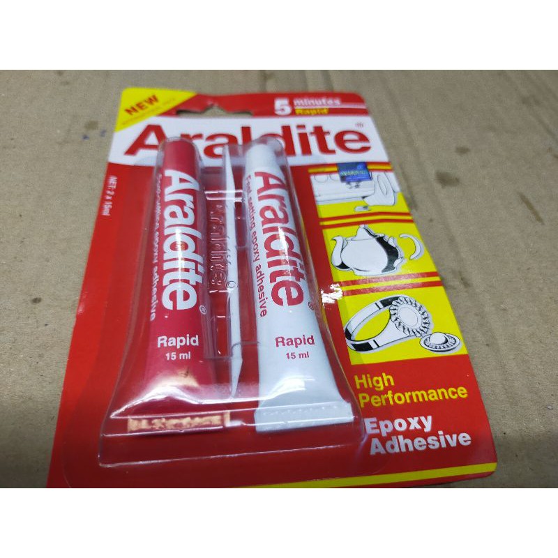 Jual lem ePoxy besi araldite merah putih | Shopee Indonesia