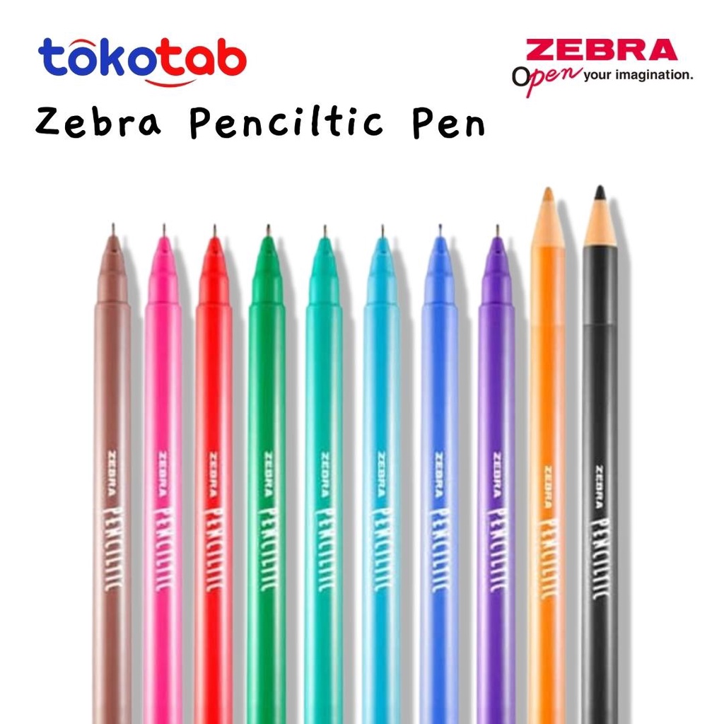 Jual Bolpoin Pulpen Pena Warna Warni Fine Liner ZEBRA Penciltic ...