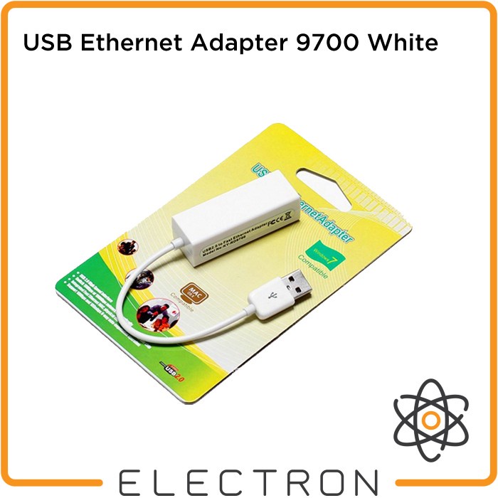 Jual USB Ethernet Adapter 9700 White USB2.0 to LAN RJ45 UTP 2.0 RJ 45 ...