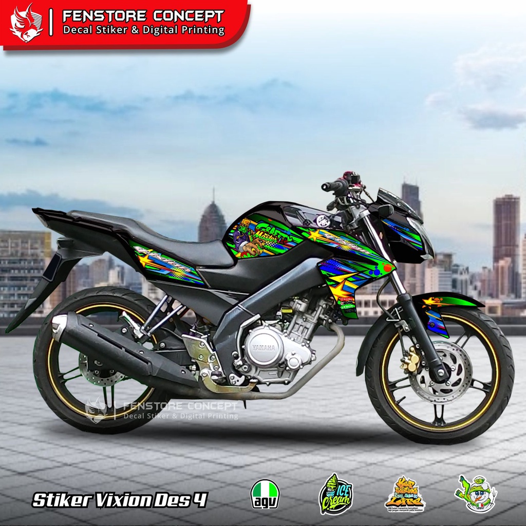 Jual Stiker Motor Striping Vixion List Variasi Grafiti Master (COD) | Shopee Indonesia