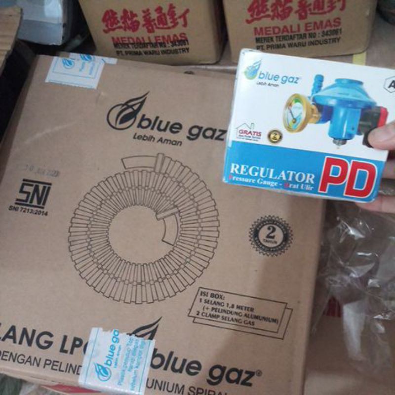 Jual hemat.Regulator Bluegas Asli SNI murah. Regulator Blue Gaz. selang ...