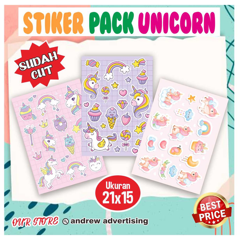 Jual STIKER UNICORN | STIKER TUMBLR | STIKER DECO | STIKER HP CUSTOM ...