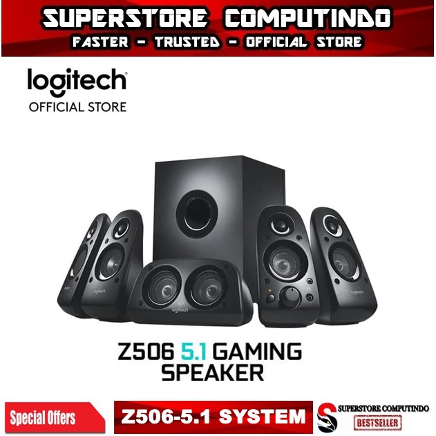 Jual Logitech Z506 5.1 3D Surround Sound Multimedia Speaker | Shopee ...