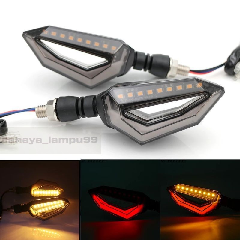 Jual Lampu Sein Led 2 Warna - Sein Led 2 In 1 - Sen Led Kuning Dengan ...