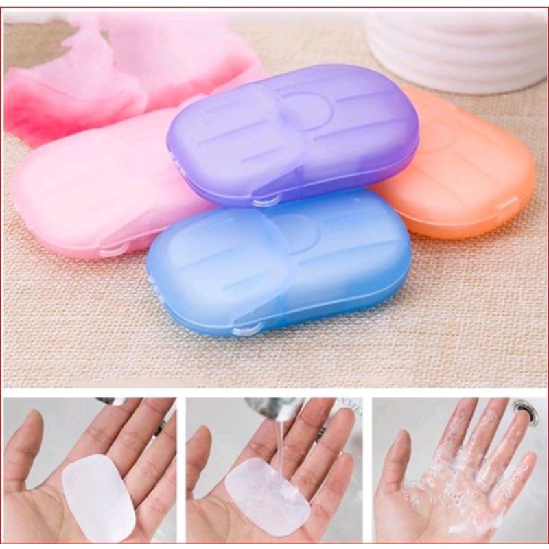 Jual 1 Pack Disposable Hand Washing Tablet Travel Carry Toilet Soap ...