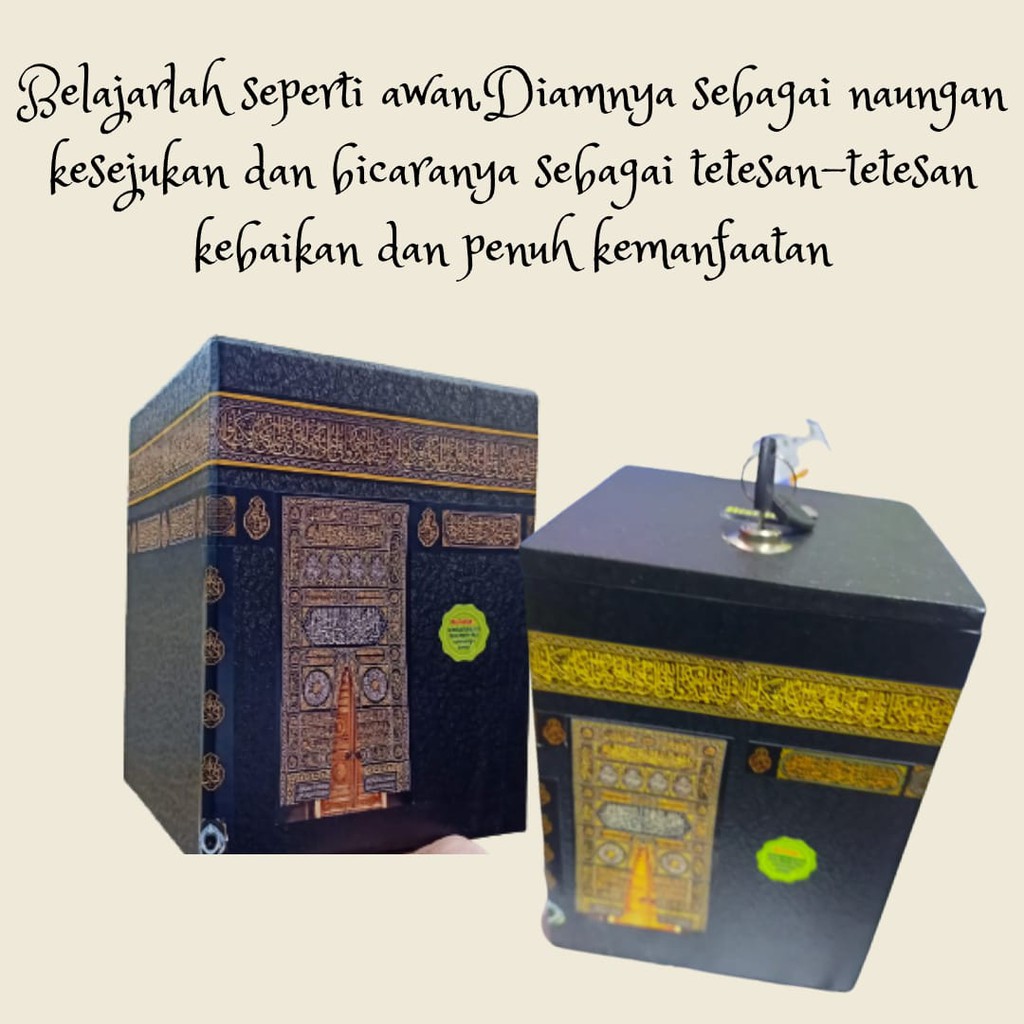 Jual SOUVENIR KOTAK,celengan kabah berkunci,celengan kabah,harga ...