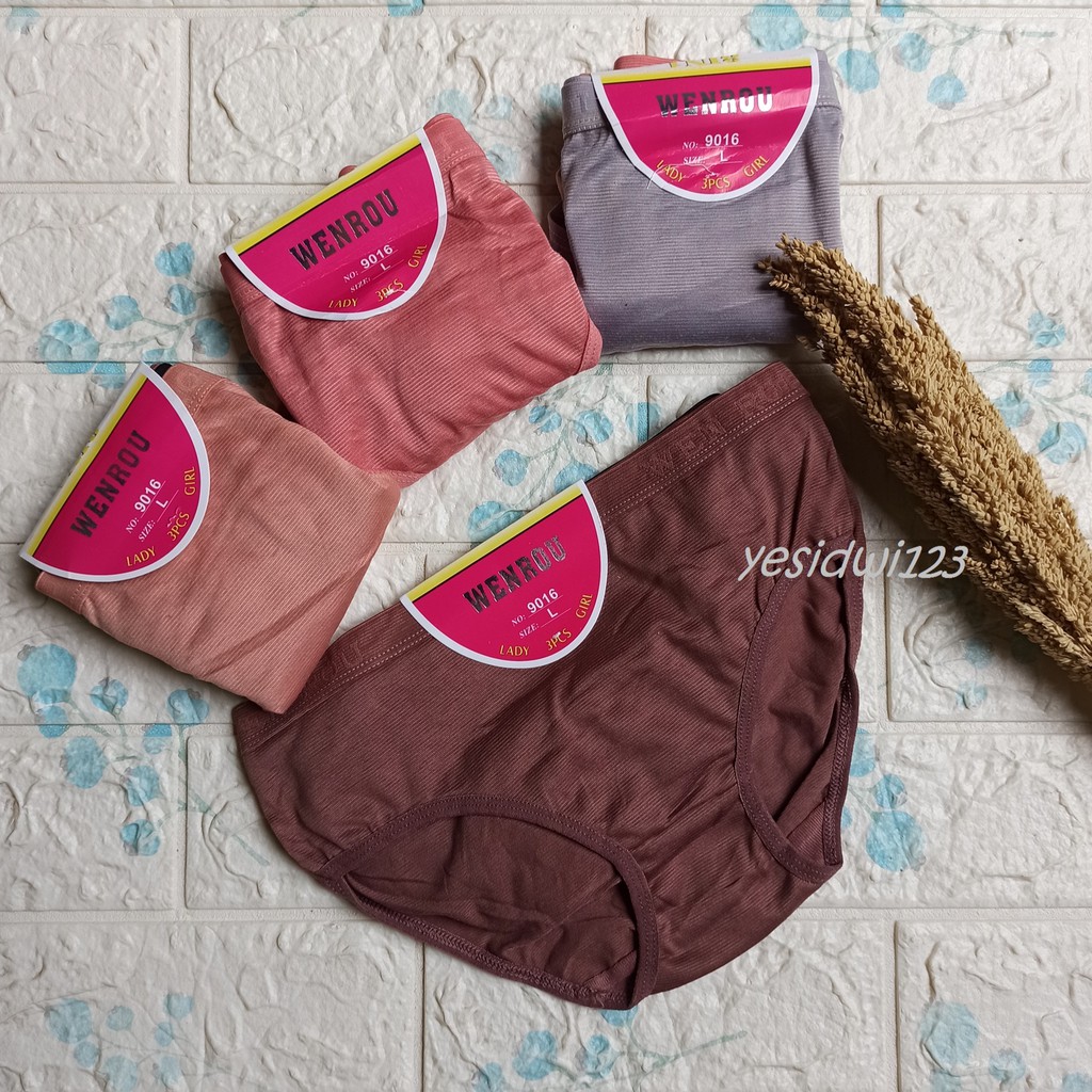 Jual 12 PCS Celana Dalam Wanita Sexy Dewasa Ukuran L XL WENROU Lusinan CD Sempak Cewek Harga ...