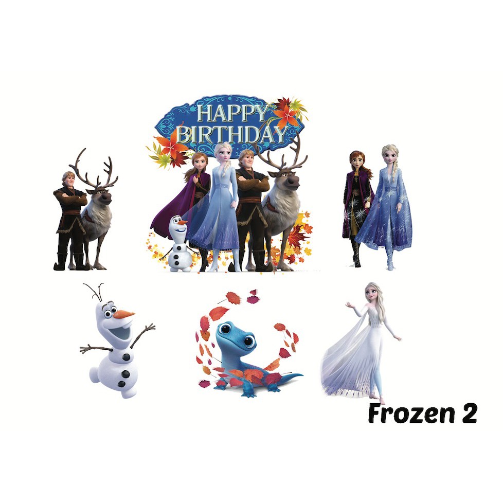 Jual Topper Kue Frozen 2 (6pcs) | Shopee Indonesia