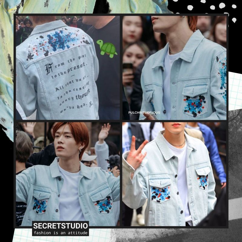 Jual YUTA DENIM JACKET HANDPAINTED SECRETSTUDIO | Shopee Indonesia