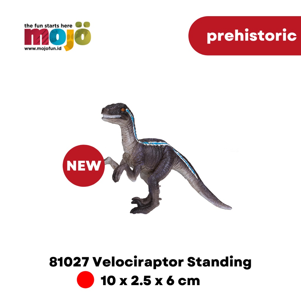 Jual Mojo Fun Velociraptor Standing 81027 - Prehistoric Collection ...
