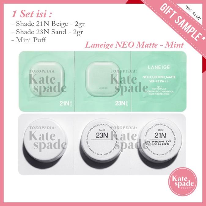 Jual LANEIGE Neo Cushion Matte / Glow Sample Mini Trial Travel Size BB ...