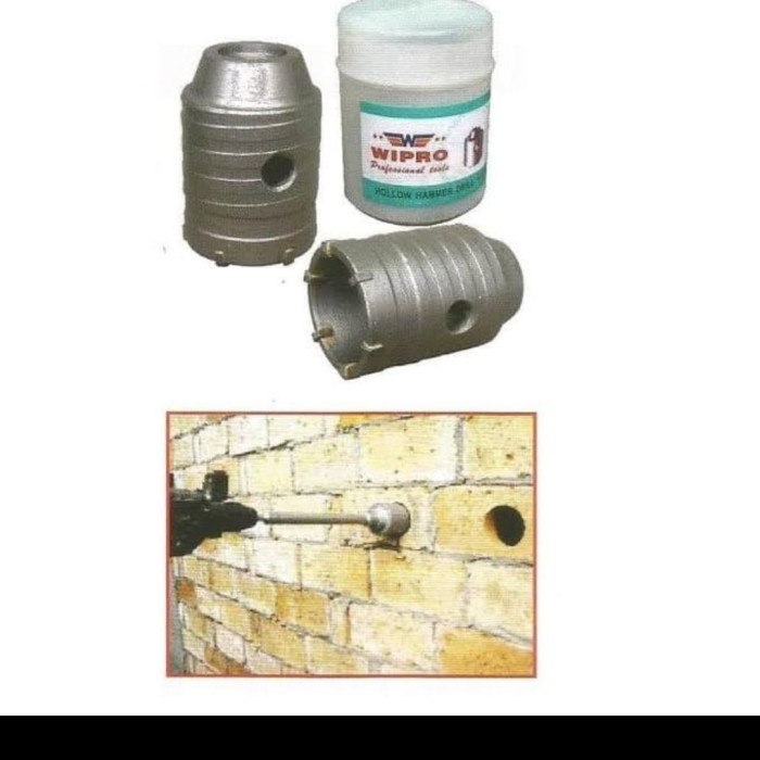 Jual Hollow Drill Core Bit Wipro 45mm/Hole Saw Beton TCT Wipro 45mm ...