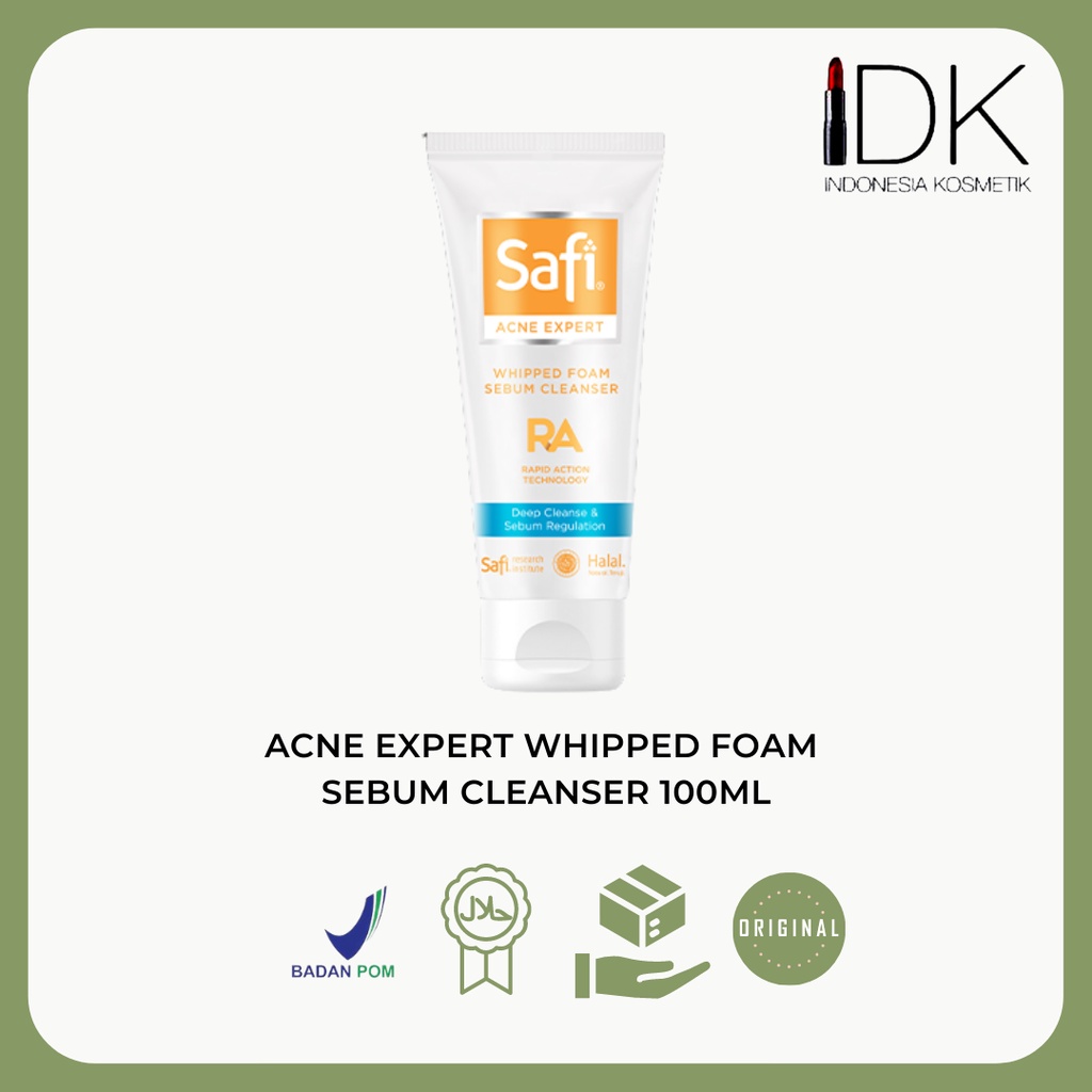 Jual Safi Ra Acne Expert Whipped Foam Sebum 100Ml/Sabun Wajah (oren ...