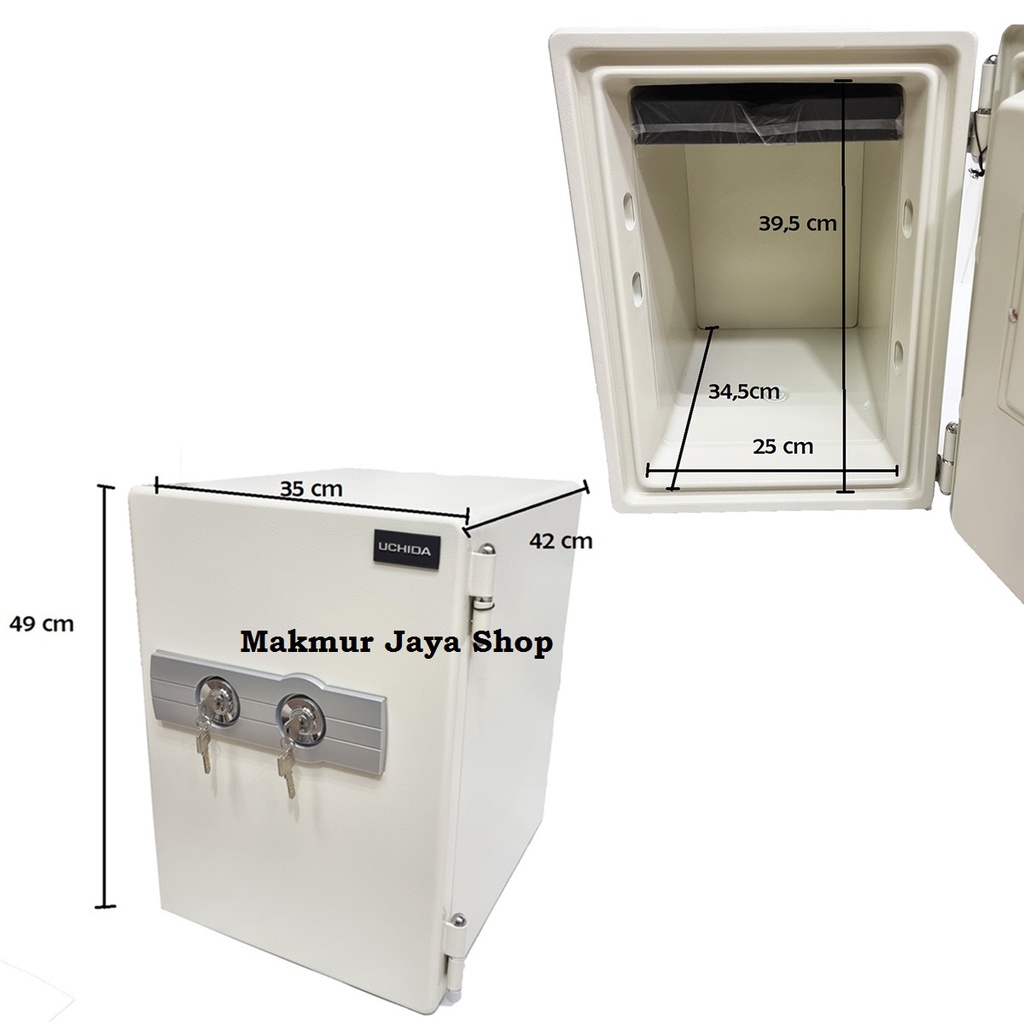 Jual Safety Box Uchida HS50 Brankas Tahan Api UCHIDA HS50 Brankas Uchida Hs 50 | Shopee Indonesia