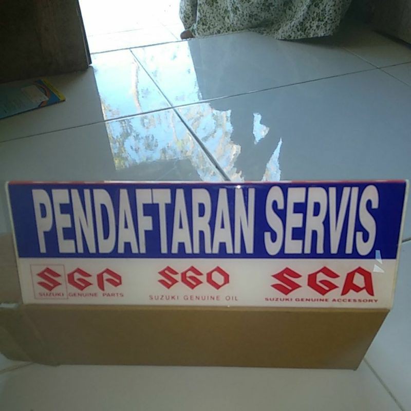 Jual acrylic papan nama meja pendaftaran. | Shopee Indonesia
