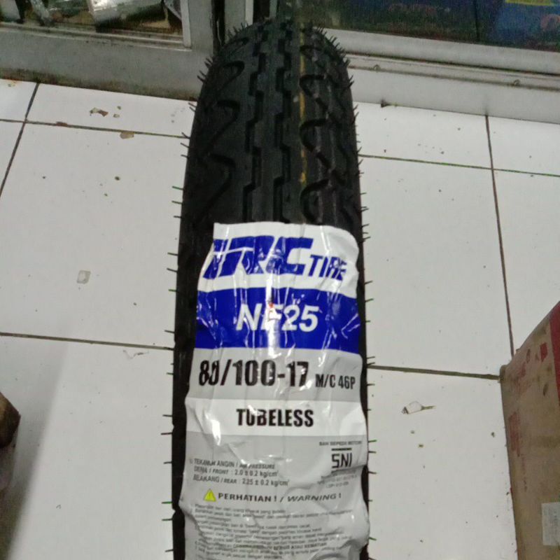 Jual Ban Luar Tubles/Tube Type IRC NF25 80/100 Ring 17 Ban Motor IRC NF ...