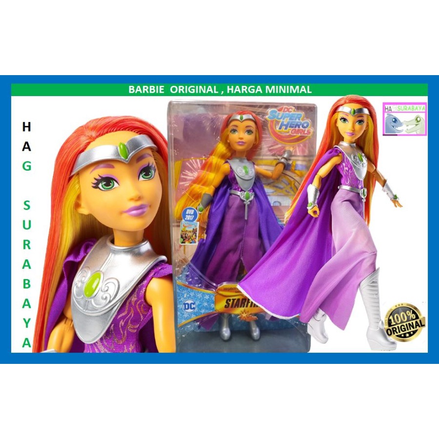 Jual Barbie DC Superhero Starfire | Shopee Indonesia