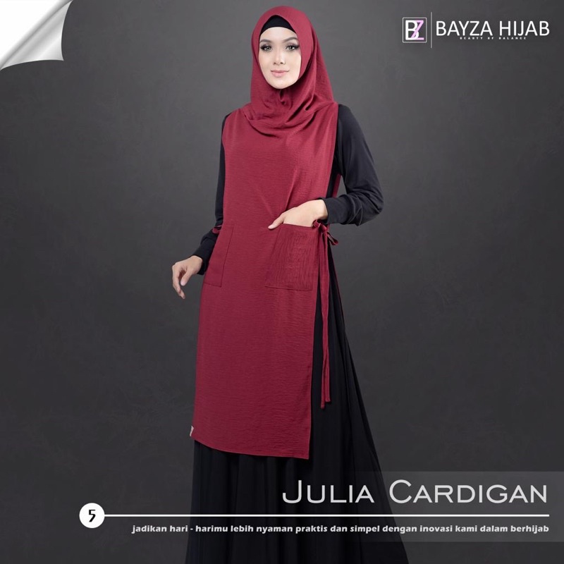 Jual JILBAB JULIA CARDIGAN ORIGINAL BAYZA HIJAB | Shopee Indonesia