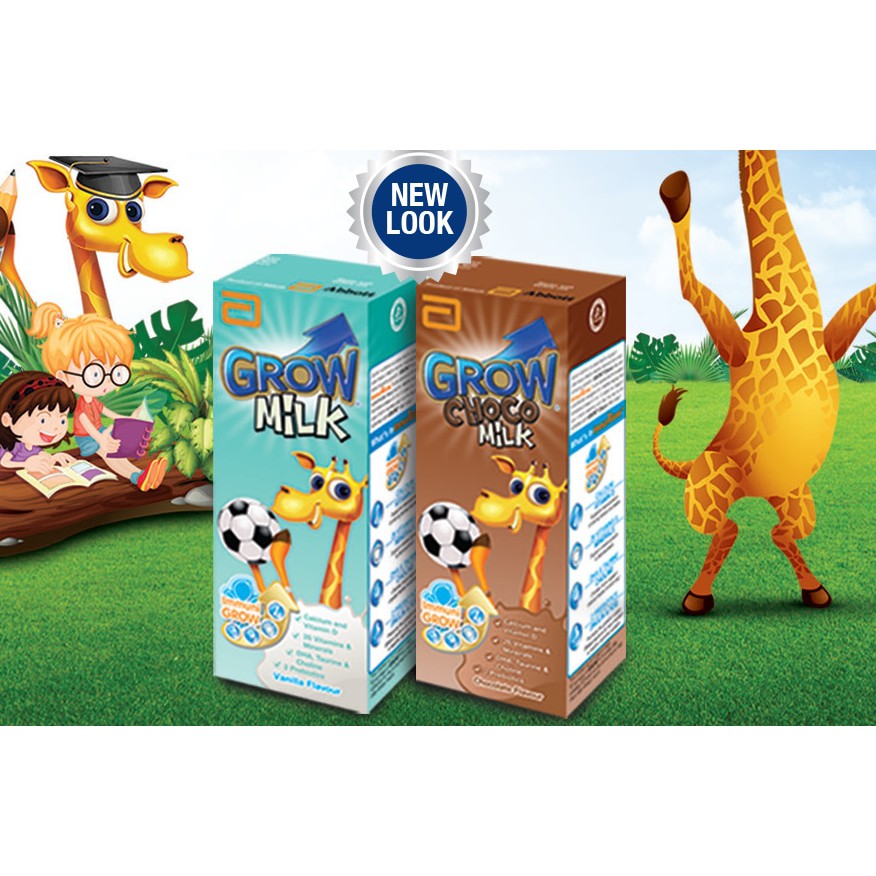 Jual Abbott Grow Ready To Drink Packet Milk Chocolate Vanila 180ml ...