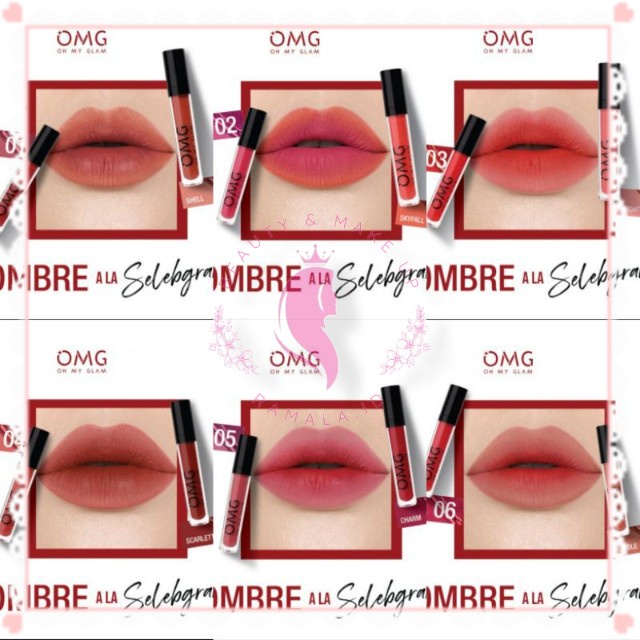 Jual OMG Ombre ala Selebgram combo 2pcs ( OH MY GLAM Matte Kiss Lip ...