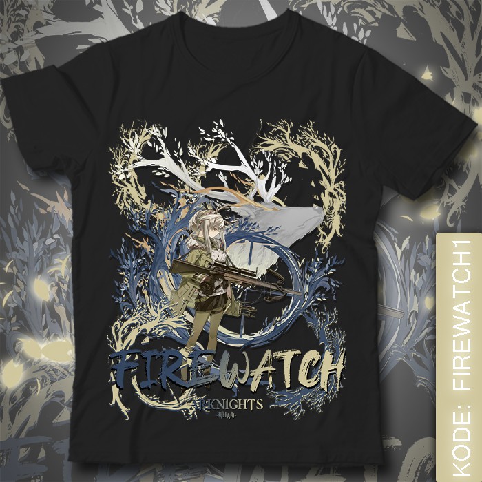 Jual Baju Kaos Game Arknights - Firewatch Rhodes Island Arknight ...
