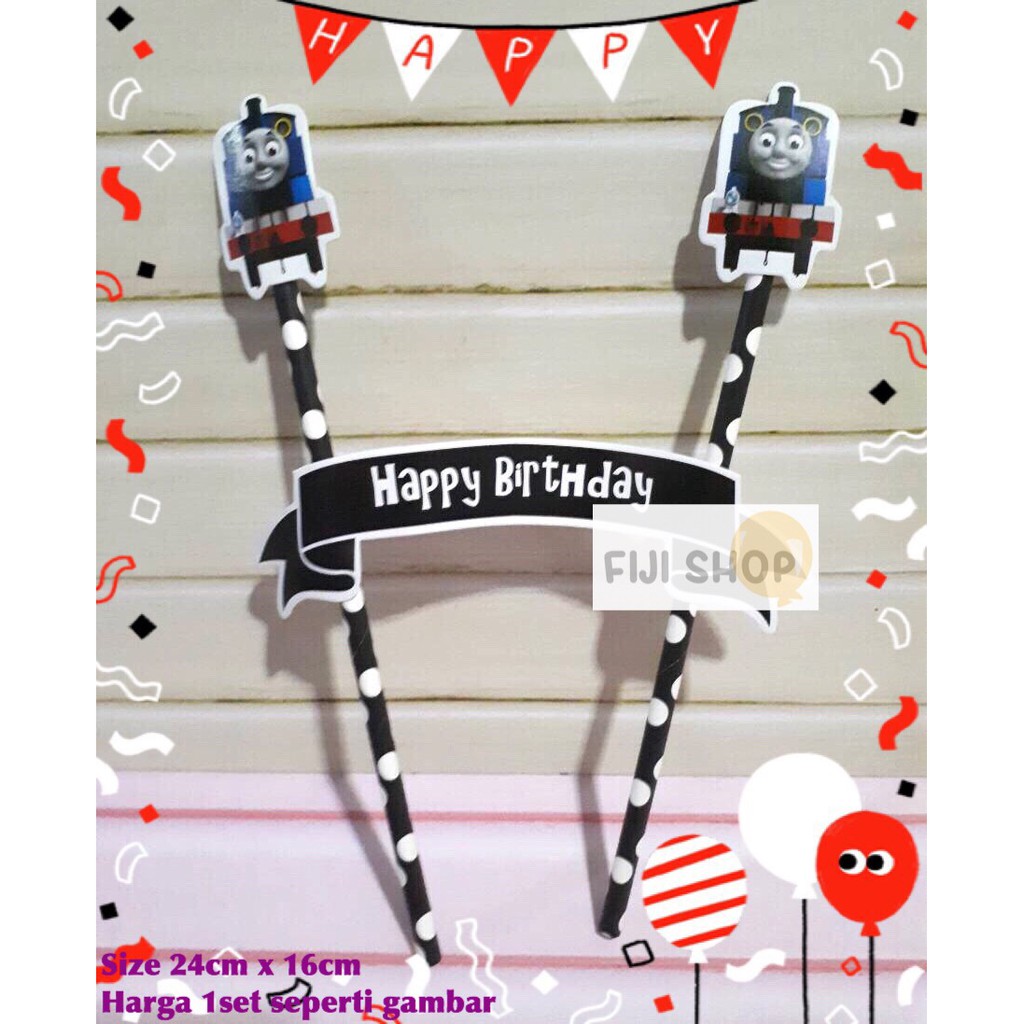 Jual Cake Topper / Hiasan Kue Ultah / Topper Cake Karakter Thomas ...