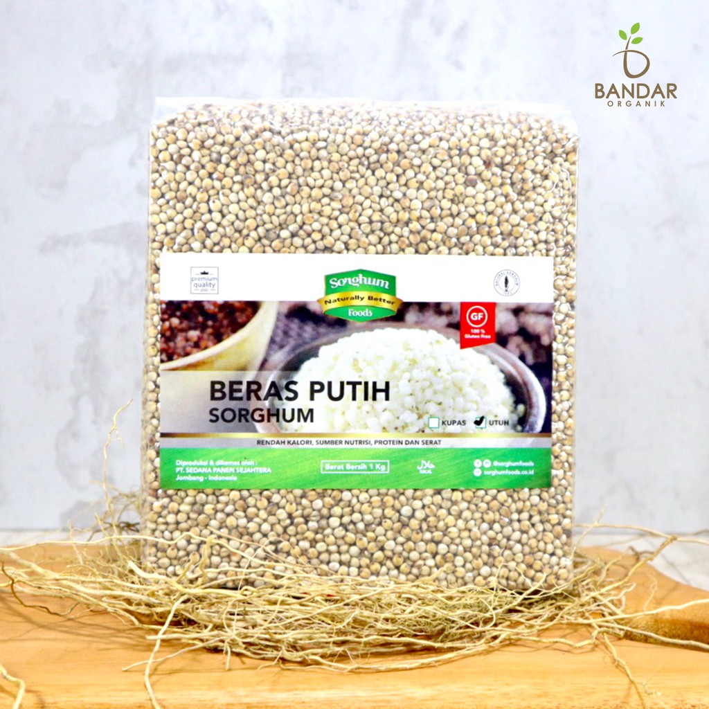 Jual Beras Sorghum Putih Kupas 1kg - Sorghum Foods | Shopee Indonesia