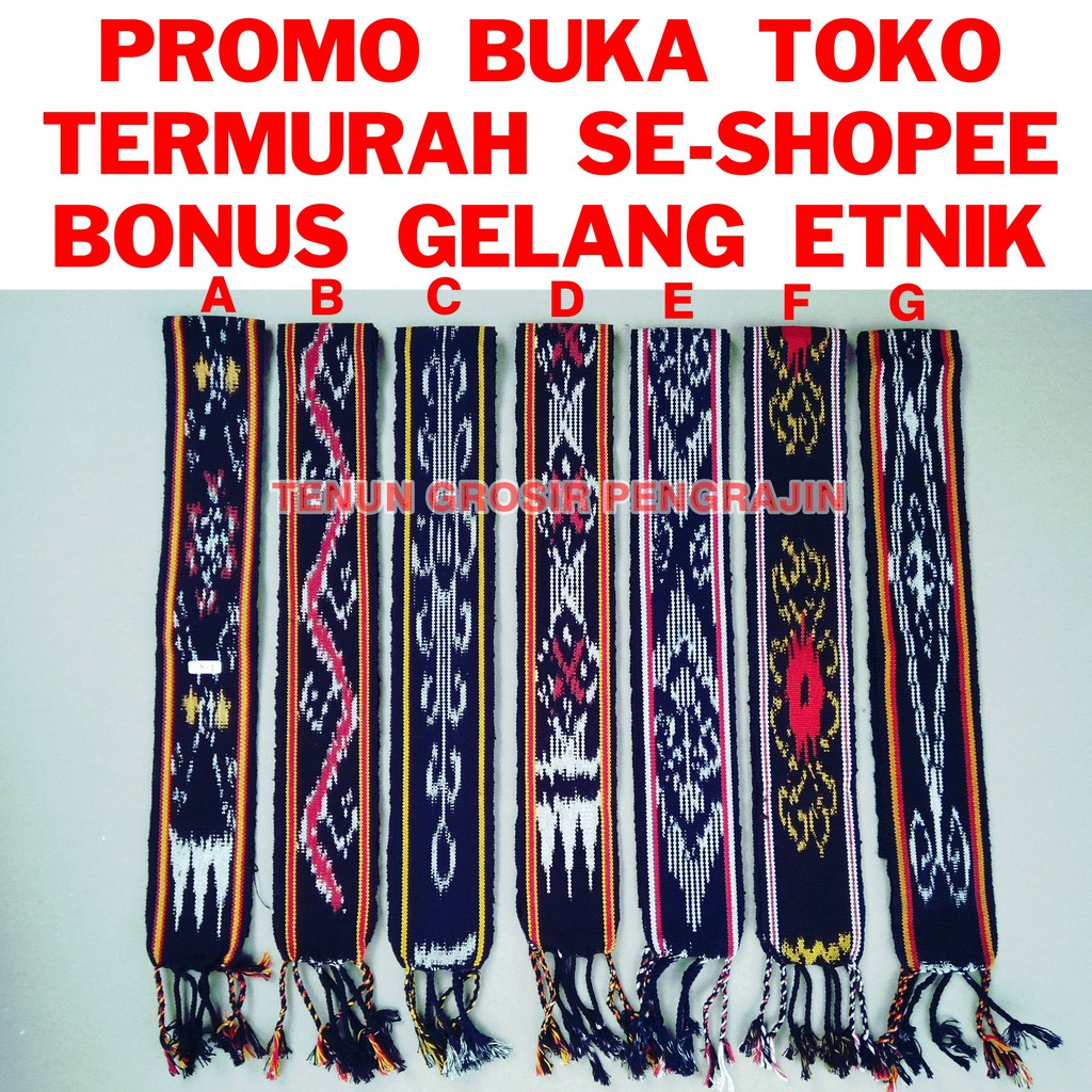 Jual Ikat Kepala Tenun Etnik Motif Dayak Kalimantan Toraja Bali Sumba ...