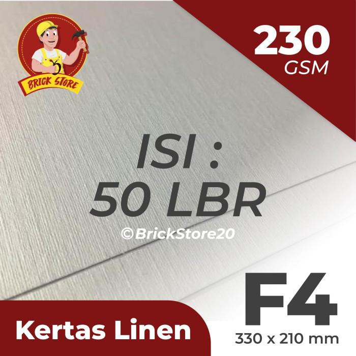 Jual Kertas / Kertas Karton Linen F4 230Gsm Putih | Shopee Indonesia
