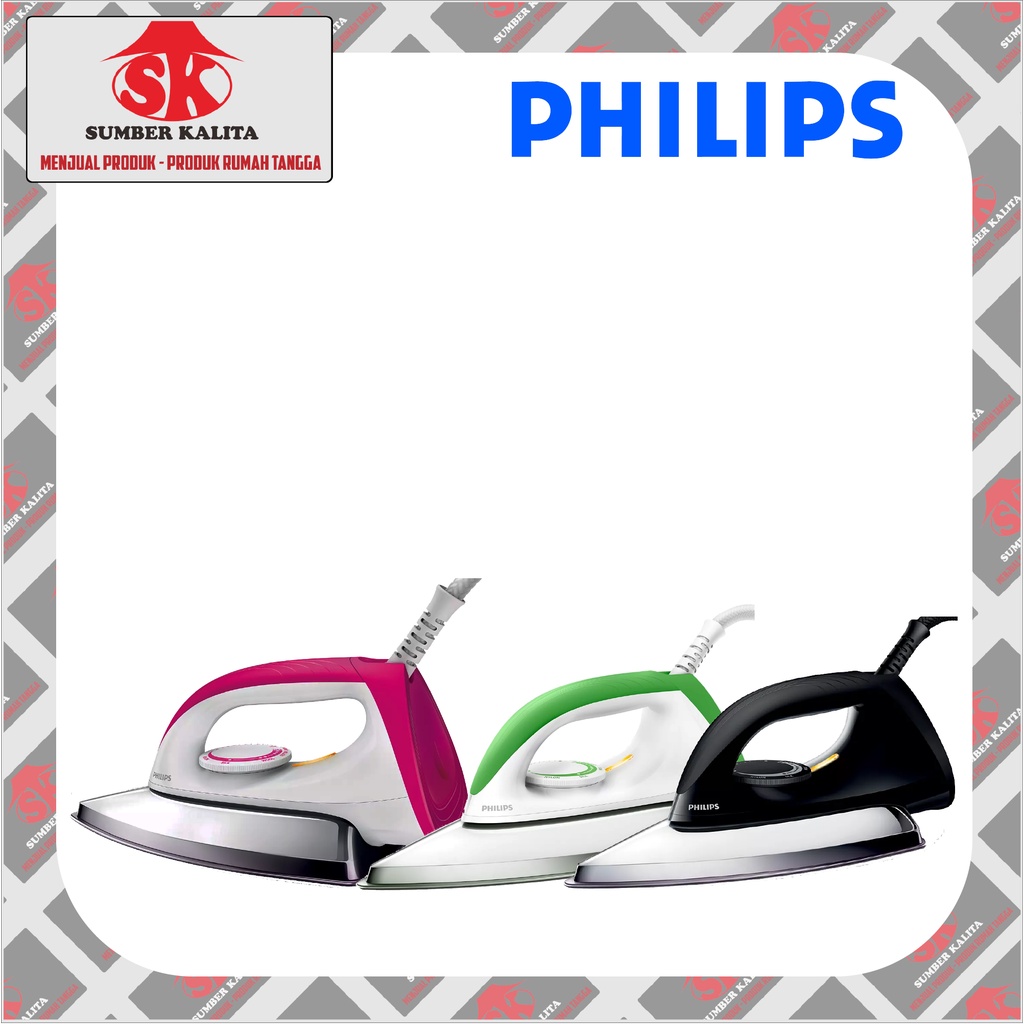 Jual SETRIKA KERING / DRY IRON PHILIPS HD 1173 (WARNA RANDOM) | Shopee ...