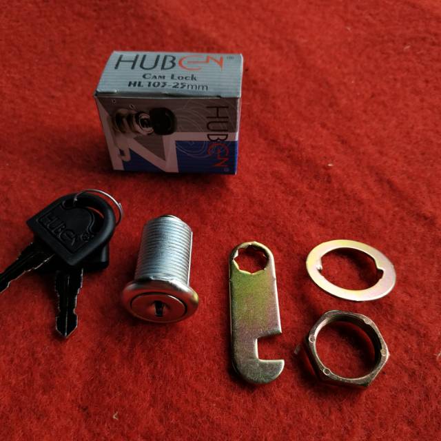 Jual Kunci Loker Kait Cam Lock 25 mm / Locker / Lemari / Box Panel / Box Motor merk Huben HL 103 ...