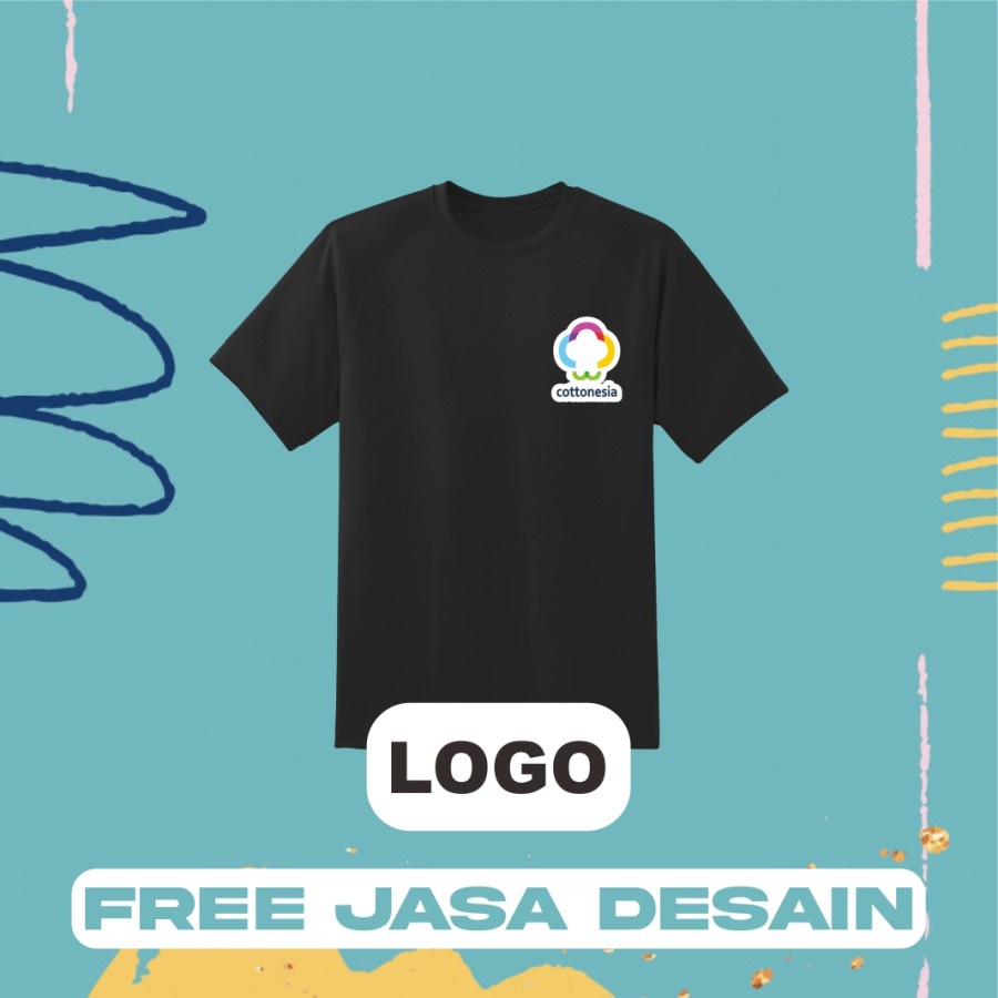 Jual CUSTOM KAOS PREMIUM DESAIN LOGO SATUAN BAHAN COTTON COMBED ...