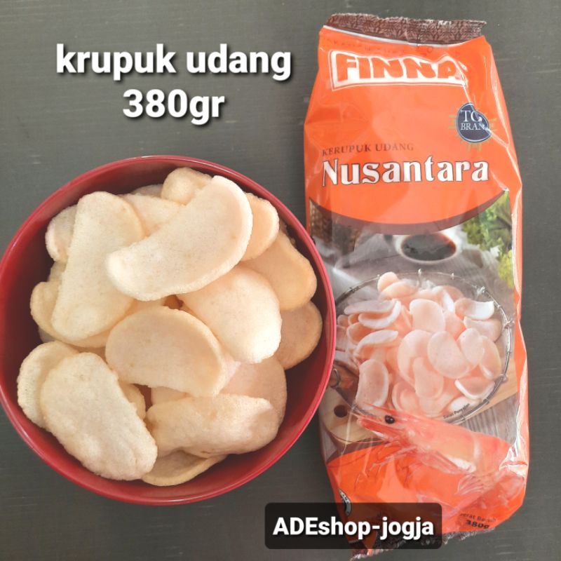 Jual krupuk kerupuk udang nusantara finna 380 gr | Shopee Indonesia