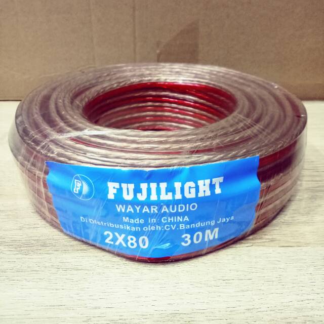 Jual Kabel Wayar Audio Transparan Ukuran 2x80 Per Roll 30 Meter ...