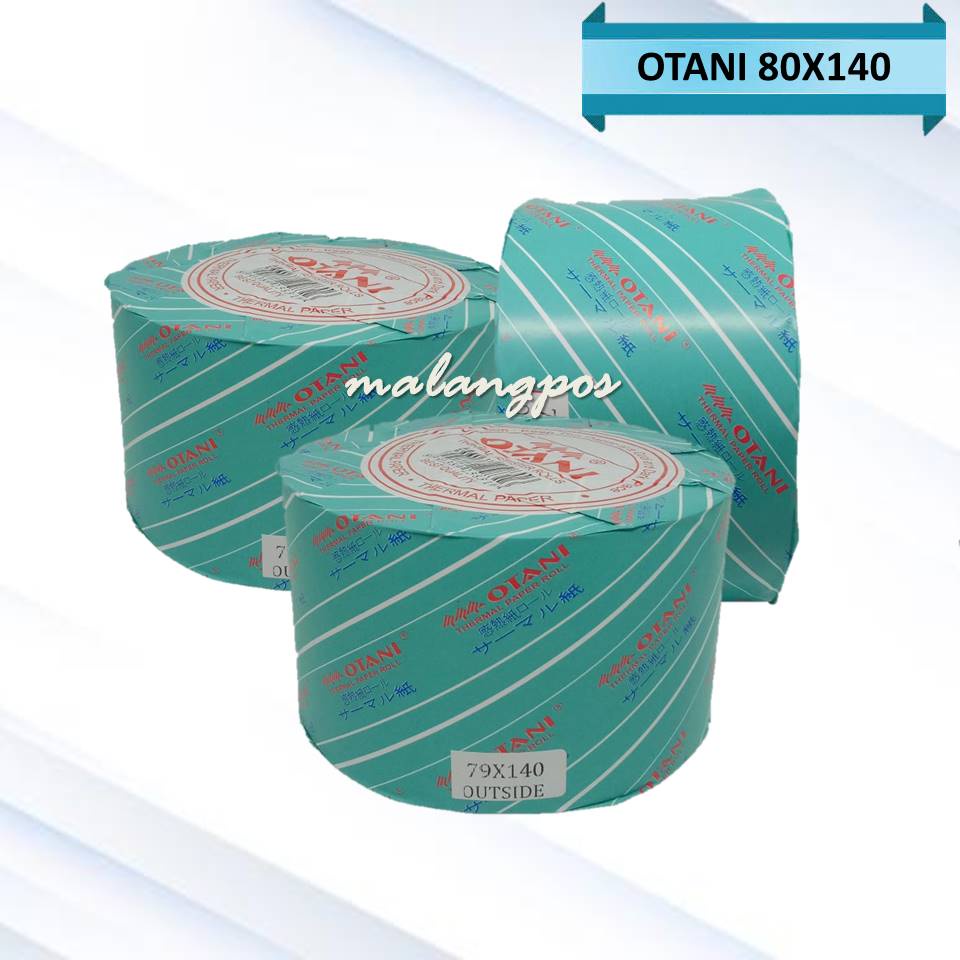 Jual KERTAS THERMAL MERK OTANI 80X140MM KERTAS STRUK THERMAL UNTUK ...