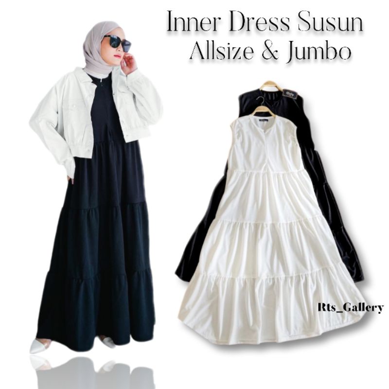 Jual INNER DRESS - INNER DRESS BUSUI RAMPEL PREMIUM TANPA LENGAN MAXI ...
