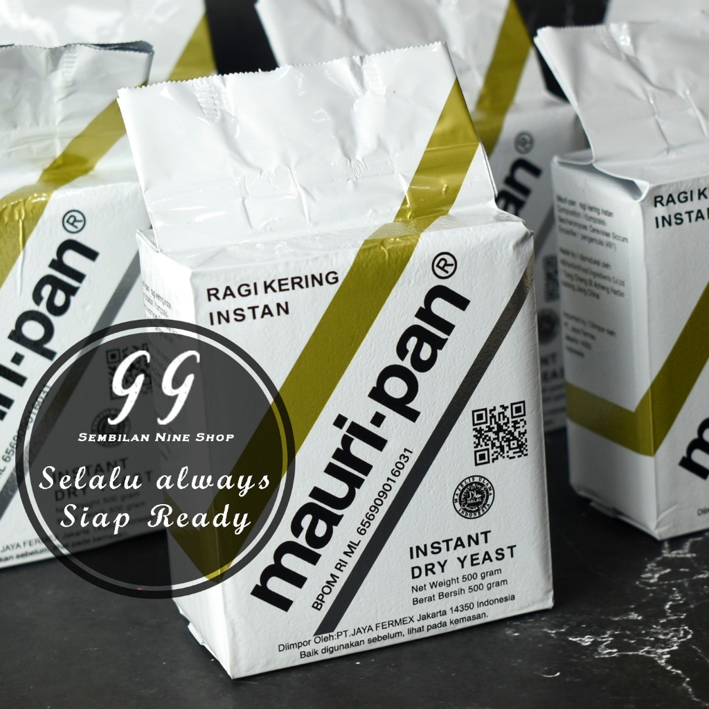 Jual MAURIPAN Ragi Kering Instan 500 Gram Instant Dry Yeast Mauri Pan ...