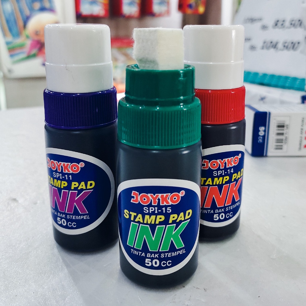 Jual TINTA STEMPEL, STAMP PAD INK, TINTA BAK STEMPEL JOYKO | Shopee ...