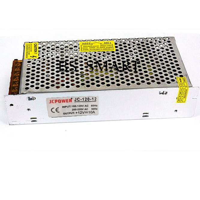 Jual Power Supply AC to DC 12V 10A 120W for Lampu LED Strip - JC-120-12 | Shopee Indonesia