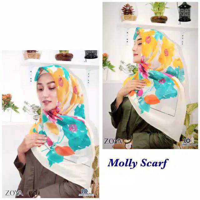 Jual Molly scarf zoya - original Zoya kerudung segiempat | Shopee Indonesia