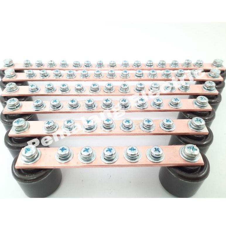 Jual (N-IDU) ( ) NOL/ NETRAL Tembaga Busbar import 3x15mm Baut JP5 ...