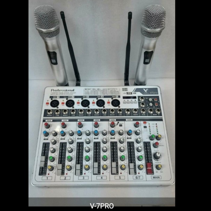 Jual Mixer Audio VPK V7PRO Original 2Mic Handle Wireless NEW | Shopee Indonesia