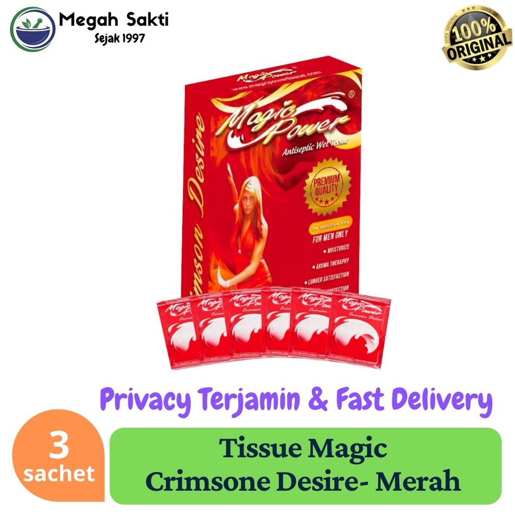 Jual MGS - Tissue Magic Crimson Desire - Tisu Magic Merah 6 Sachet ...