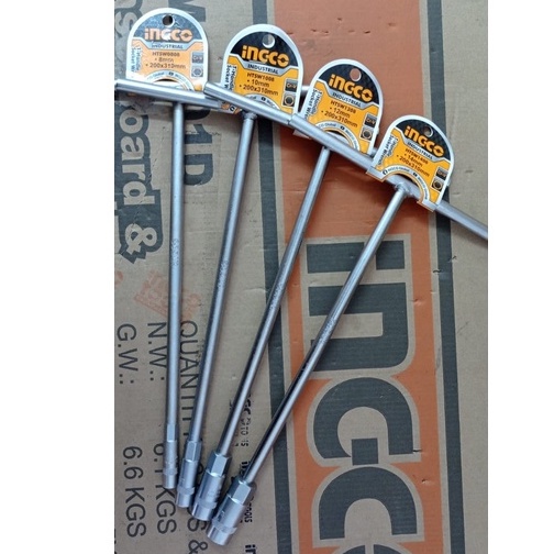 Jual Kunci T Sok Socket 8 10 12 14 MM INGCO HTSW0808 HTSW1008 HTSW1208 HTSW1408 | Shopee Indonesia