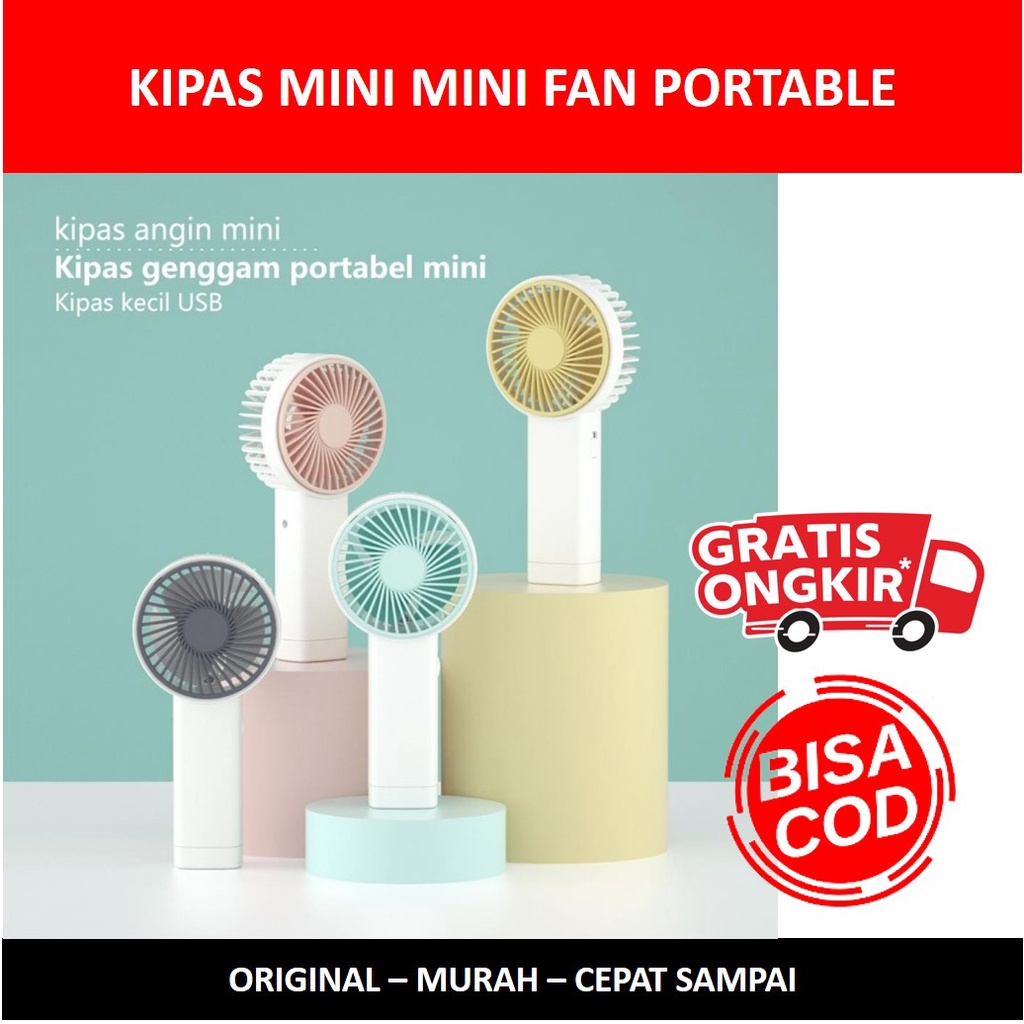 Jual Kipas Genggam Tangan Lipat Handy Mini Fan Portable | Shopee Indonesia