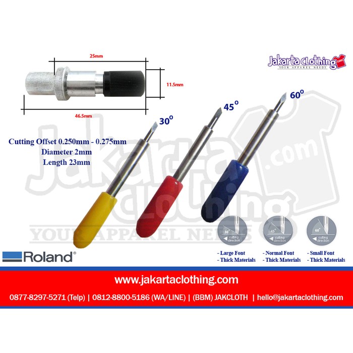 Jual Pisau cutting mesin Roland - Original (45 & 60 derajat) | Shopee Indonesia
