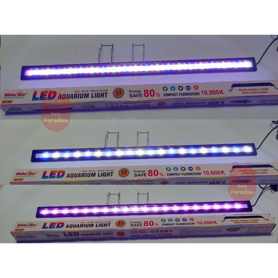 Jual Lampu LED Aquarium Nikita Star NS 1001 ( 3 WARNA ) | Shopee Indonesia