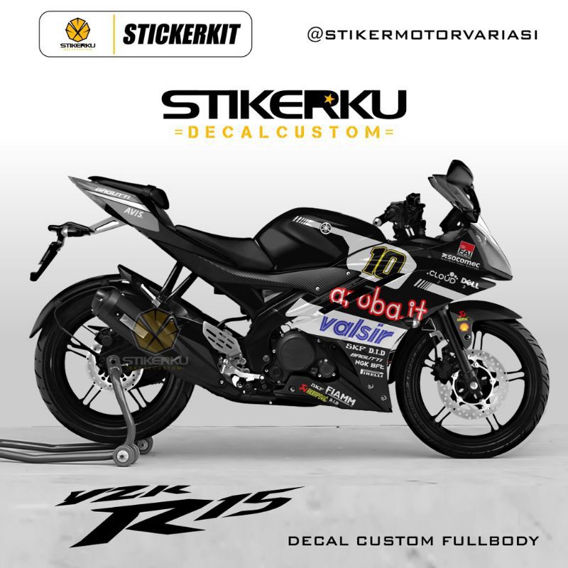 Jual sticker decal Yamaha R15 V2/ decal Yamaha R15 V2 /sticker motor ...