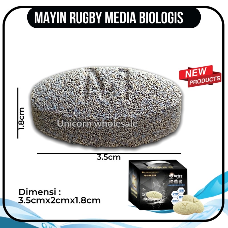 Jual MAYIN RUGBY MEDIA FILTER BIOLOGIS RUMAH BAKTERI AQUARIUM KOLAM ...