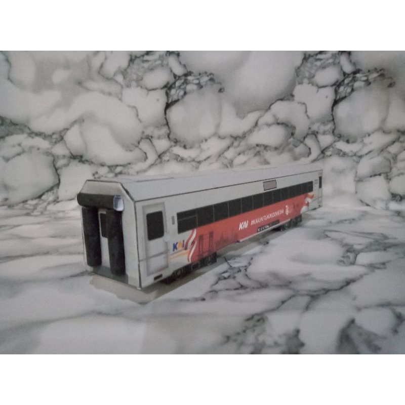 Jual DIY Miniatur Papercraft Kereta Penumpang Kelas Eksekutif Livery ...